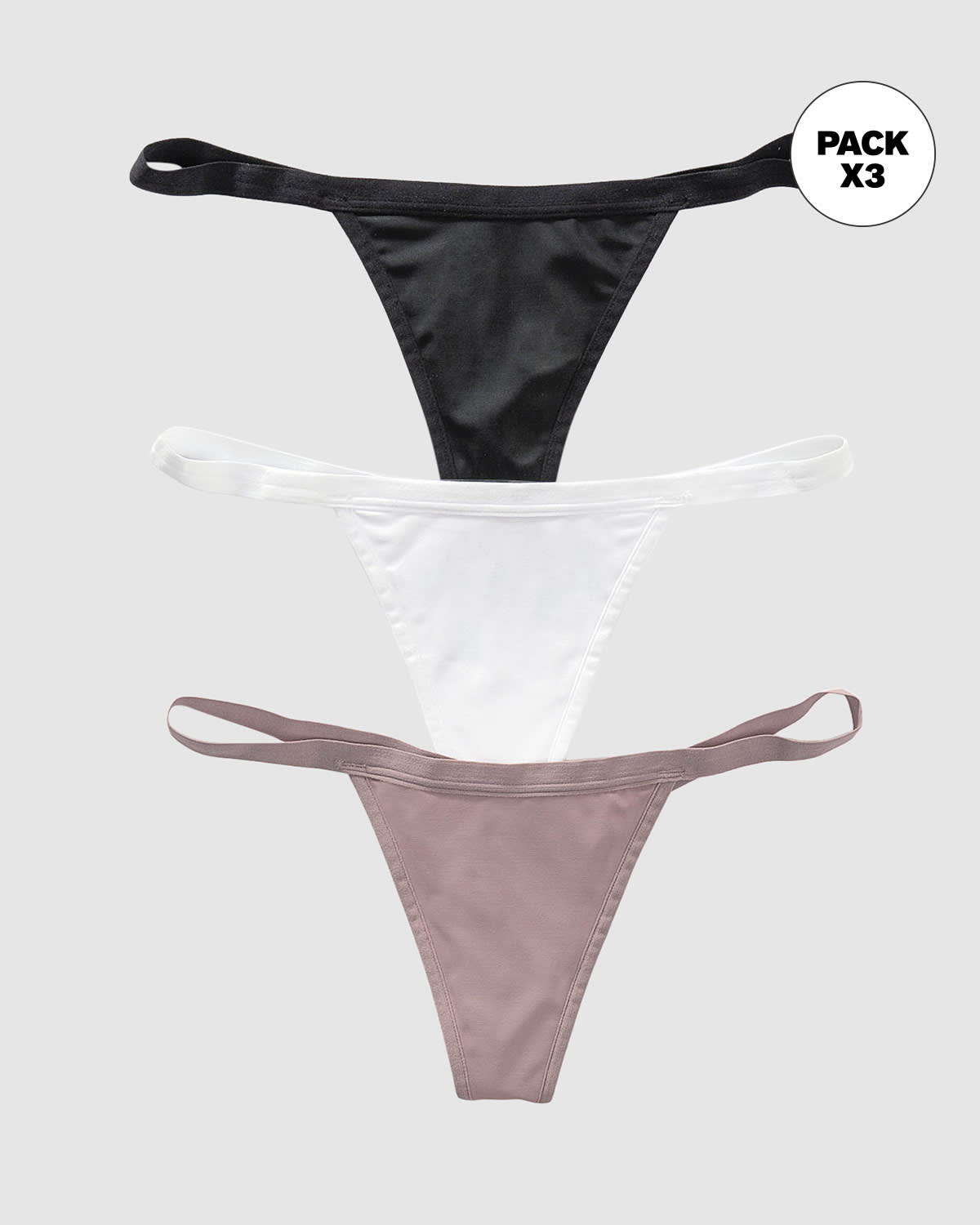 Pack x 3 tangas colaless de tiro bajo | Leonisa Chile