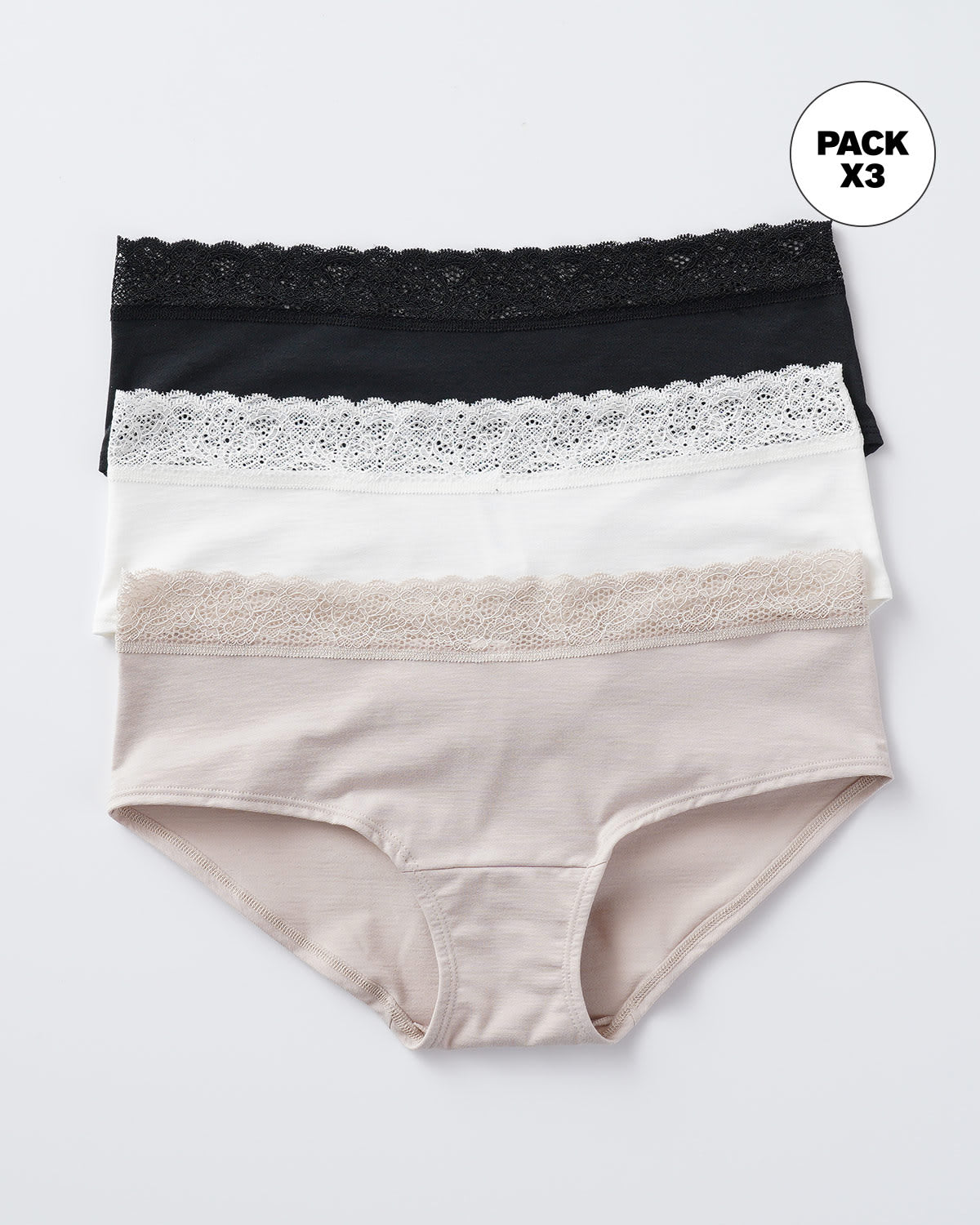 Pack x3 calzones estilo hípster total comodidad | Leonisa Chile